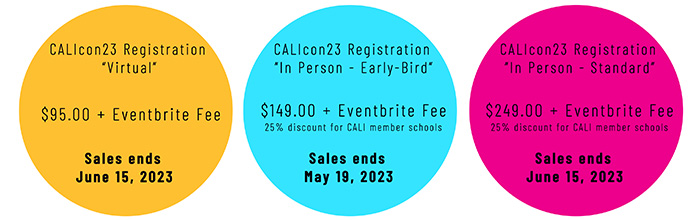 Registration | CALIcon 2023